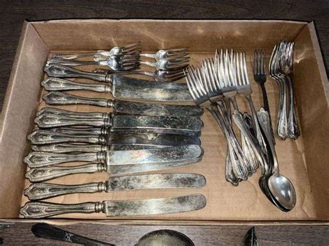 Silver Plate Flatware W M Rogers Sears Legacy Auction Company