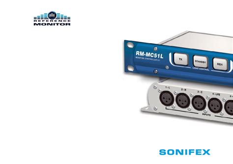 User Manual Sonifex Rm Mcl English 24 Pages