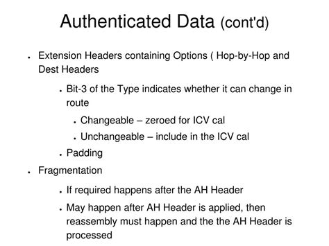 Ppt Authentication Header Powerpoint Presentation Free Download Id