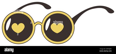 A Heart Shaped In Sunglasses Stock Vector Image And Art Alamy