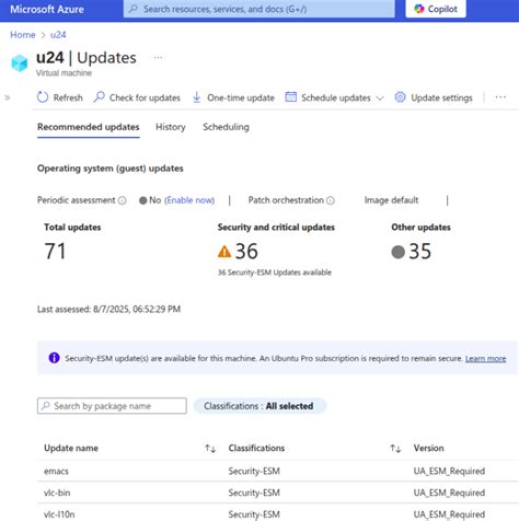 A Complete Security View For Every Ubuntu Lts Vm On Azure Ubuntu