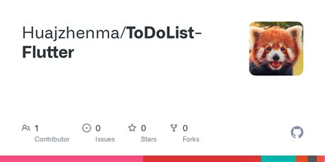 github huajzhenma todolist flutter