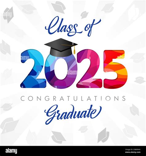 Class Of 2025 Conggratulations Graduate Greeting Card Design