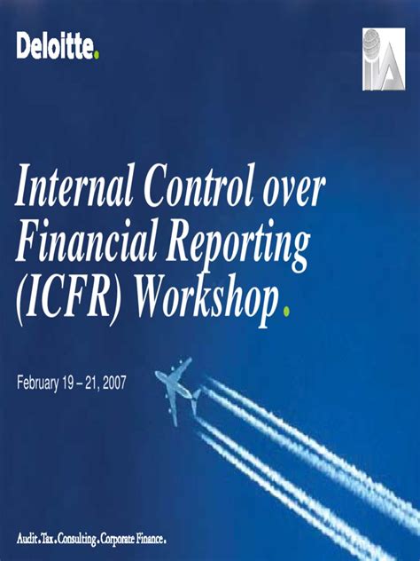 Icfr Day 1 Pdf Internal Control Financial Audit