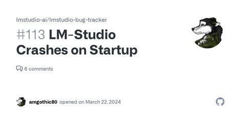 LM Studio Crashes On Startup Issue Lmstudio Ai Lmstudio Bug Tracker GitHub