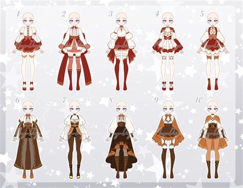 Outfit Adoptable Batch 197 Closed By Mango Designs On Deviantart