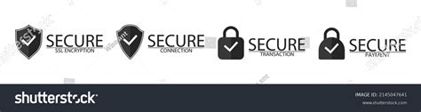 Secure Ssl Encryption Connection Transaction Payment Stock Vector Royalty Free 2145047641