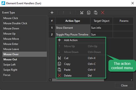 Use Events Actions In Saola Animate 3 Atomi Systems Inc