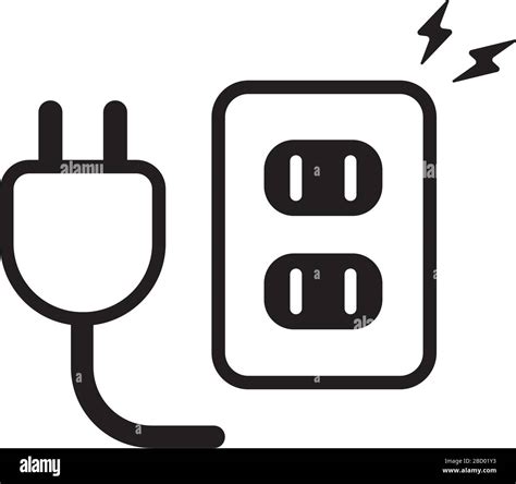 Power Socket Symbol Stock Vector Images Alamy