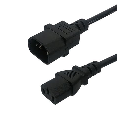 Iec 320 C14 To C13 Electric Extension Power Cable C14 Male To C13