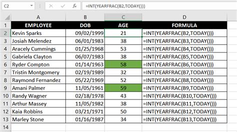 excel yearfrac function how to use
