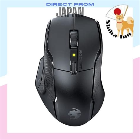 Roccat Gaming Mouse Kone Air Wireless 2 4ghz Bluetooth Black 800 Hour Battery Life 19k Optical