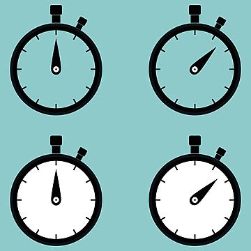 Stop Watch Second Counter Icon Finish Button Click Vector Finish