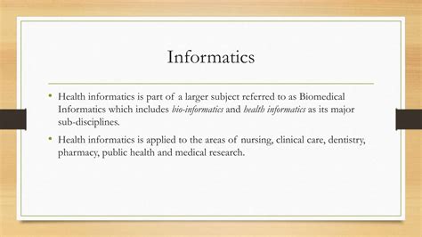 Lecture 1 Introduction To Health Informatics Pptx