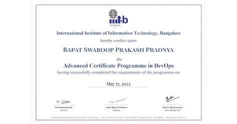 swaroop bapat on linkedin advanced certificate programme in devops