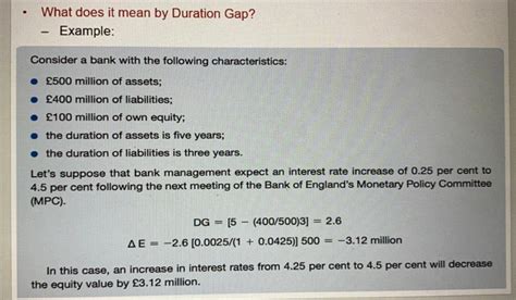 What Does It Mean By Duration Gap Example