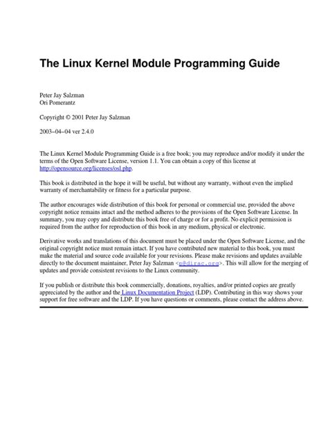 Linux Kernel Mode Programming Guide Pdf Subroutine C