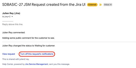 Troubleshooting Why A User Did Not Receive A Customer Notification From A Jsm Request Jira