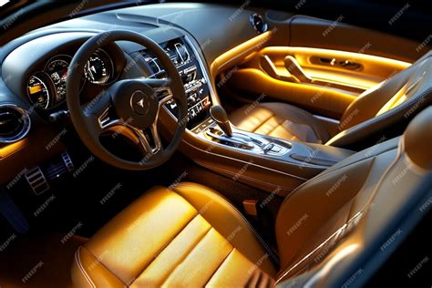 Modern Car Interiors Premium Ai Generated Image