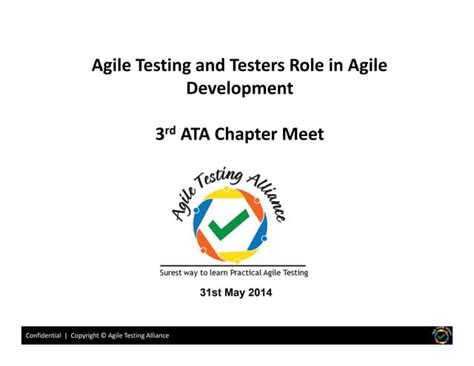 Ata Pune 3rd Meetup Agile Testing And Testers Role In Agile Development Ppt