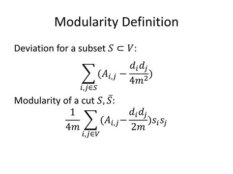 Ppt Clustering And Modularity Powerpoint Presentation Free Download