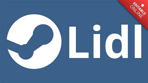 Lidl Steam Logo Text Effect Generator