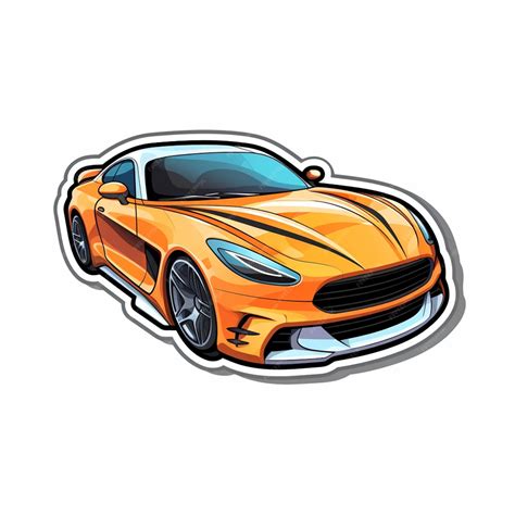 Premium Photo Orange Sports Car With A License Plate That Says