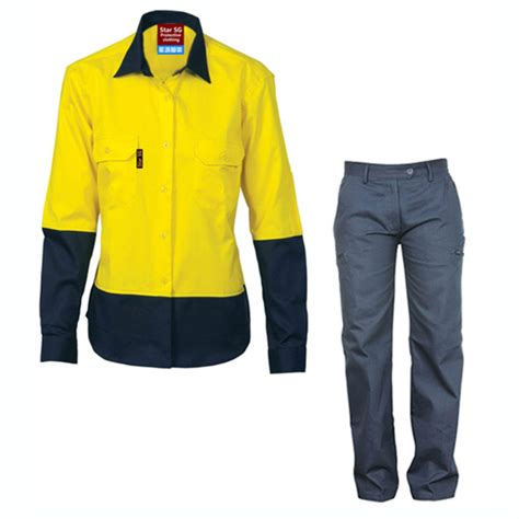 Fabrikversorgung Hi Vis Reflektierendes Langarm Arbeitshemd Gesticktes Logo