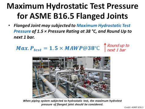 Hydrostatic Test With Flange Joints Considering Of Flange Mawp Amarine