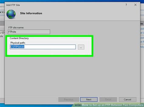 How To Set Up An FTP Between Two Computers With Pictures