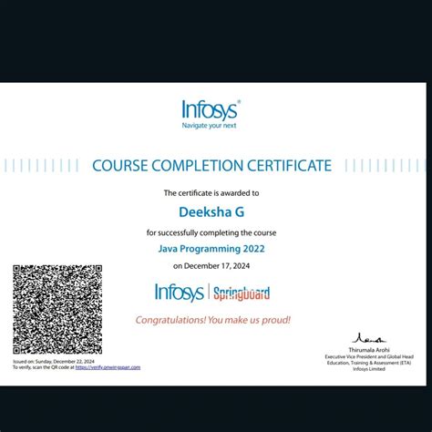 Javaprogramming Achievementunlocked Techlearning Infosysspringboard