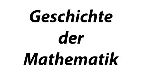 Euklid Geschichte Der Mathematik