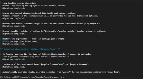 Update Angular For Environment And Project