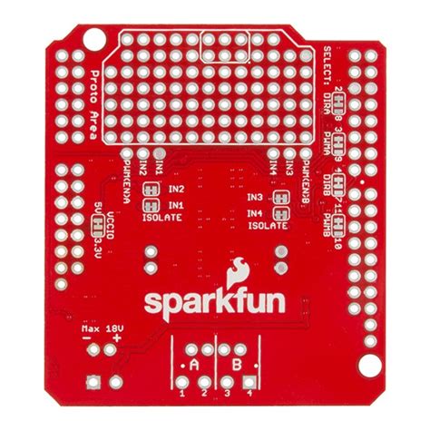Sparkfun Ardumoto Motor Driver Shield Motores Arduino Ptr005315