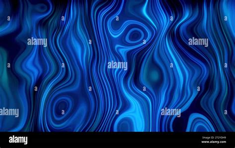 Bright Liquid Pattern With Curved Lines And Pulsations Motion