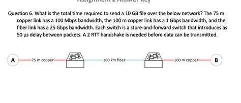 Solved All Distance And Network Speeds Are In Powers Of
