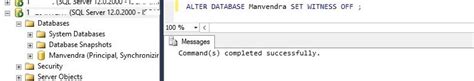 How To Remove Sql Server Witness Server From An Existing Database Mirroring Configuration