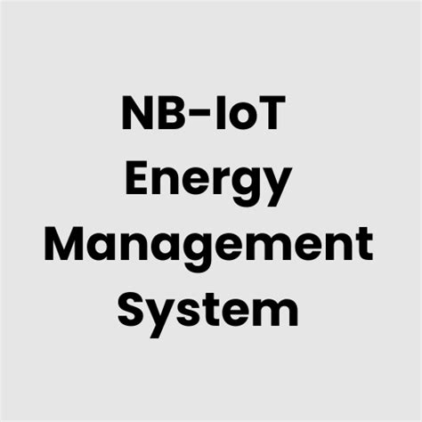 Nb Iot Energy Management System Gao Tek