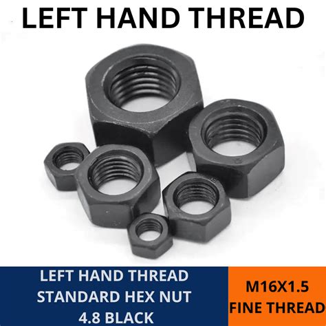 Left Hand Thread Standard Hex Nut Fine Thread Gold Coast Bolt In Speciality Tools And Fasteners