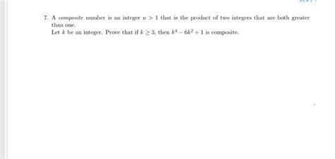 solved 7 a composite number is an than one let k be an