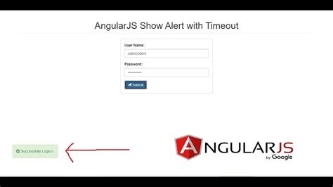 Angularjs Show Alert With Timeout Youtube