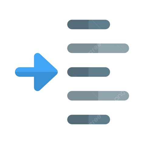 Indent Left Shift Arrow Direction Align Format Increase Paragraph Text Start Typography PNG