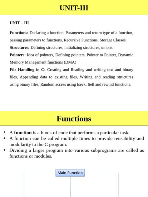 Pps Unit 3 Pdf Pointer Computer Programming Parameter