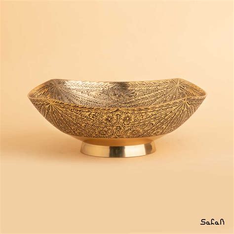 آجیل خوری برنجی هندی مدل سرو فروشگاه اینترنتی سحر