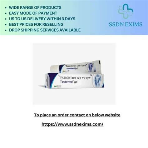 Testosterone Testoheal Gel Dose Sos Packaging Type 1 14 Pouches At