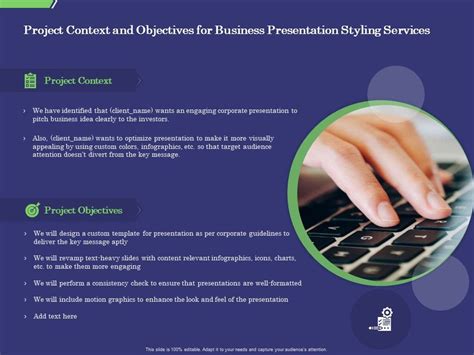 business proposal project context and objectives for business