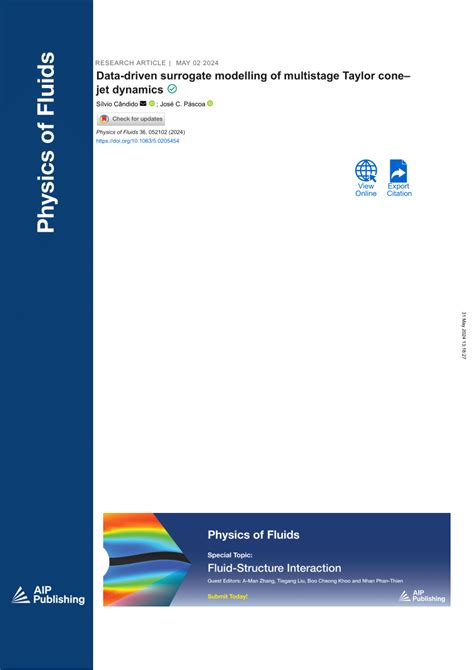 Pdf Data Driven Surrogate Modelling Of Multistage Taylor Conejet