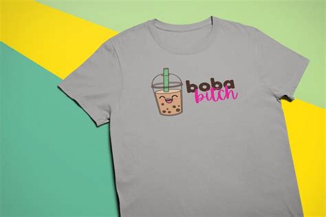 Boba Bitch Shirt Bubble Tea Boba Milk Tea Boba Tea Thai Tee Etsy