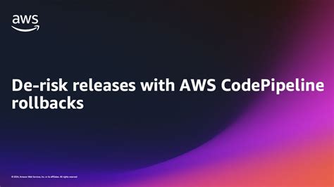 CJ Taylor on LinkedIn: De-risk releases with AWS CodePipeline rollbacks | Amazon Web Services