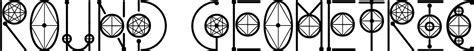 Round Geometric Font